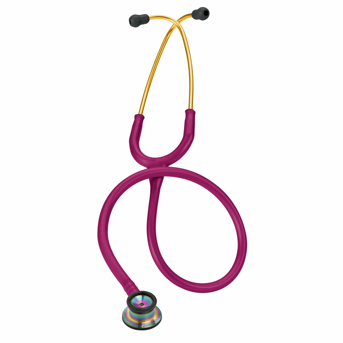 Стетоскоп Littmann Classic II Infant, малиновая трубка, акустическая головка радужная, 71 см, 2157