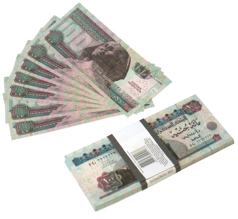 100 фунтов 2016 года Египет пачка купюр банка приколов сувенирная копия, банкноты и купюры редкие коллекционные