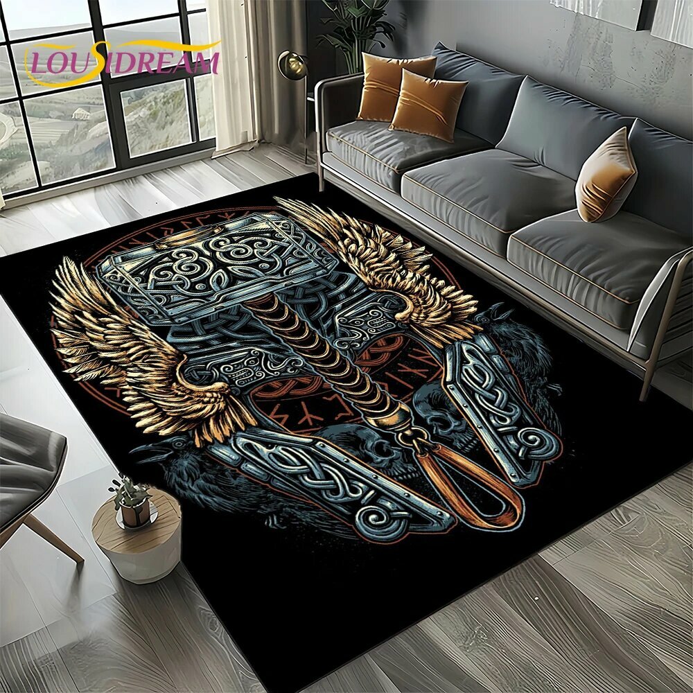 Ковёр LOUSIDREAM 40x60см Odin Viking Valknut Nordic