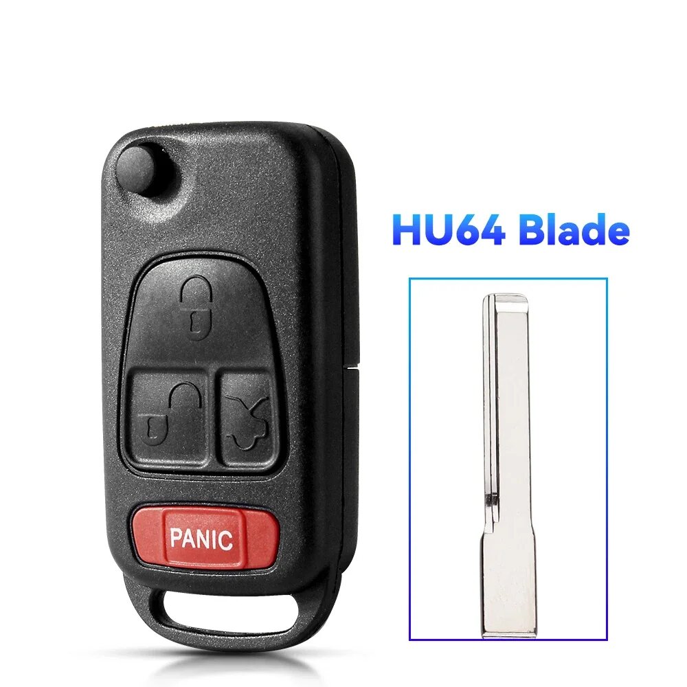 KEYYOU 1 шт. складной сменный откидной корпус дистанционного ключа автомобиля для Mercedes Benz W168 W124 W202 W203 A C E ML C CL S SL SEL SLK E113 4B HU64