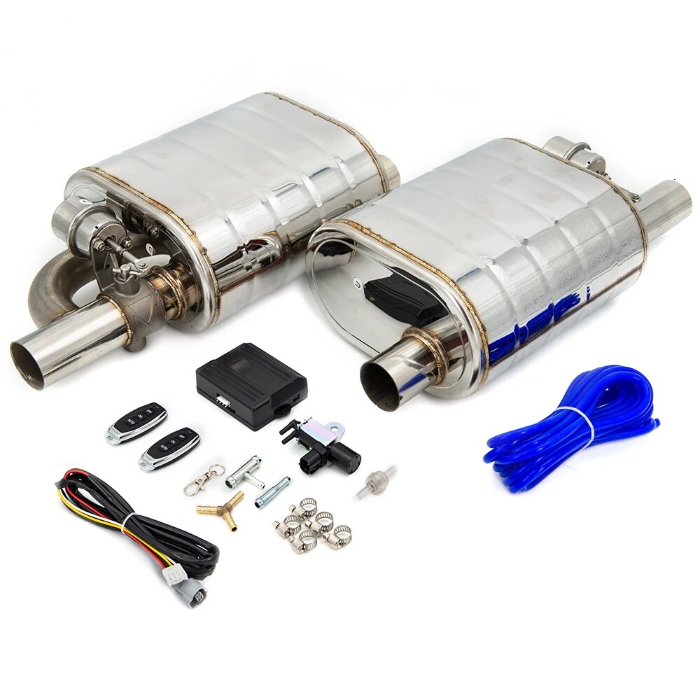 Выхлопной глушитель с беспроводным пультом дистанционного управления, 2/2 дюйма 63MM With Control