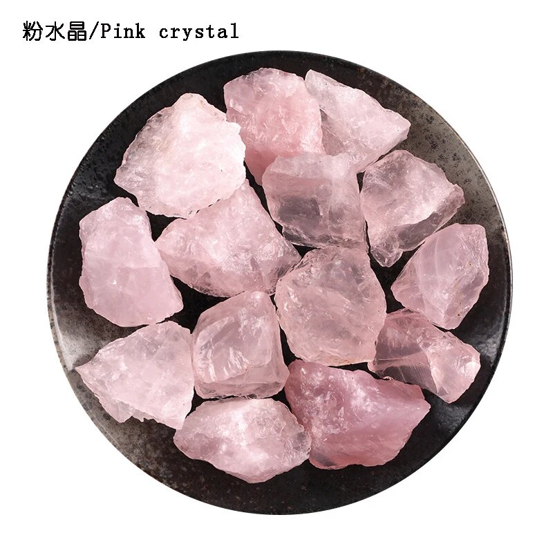 Натуральные кристаллы аметист и розовый кварц Розовый, 1pcs, Pink crystal