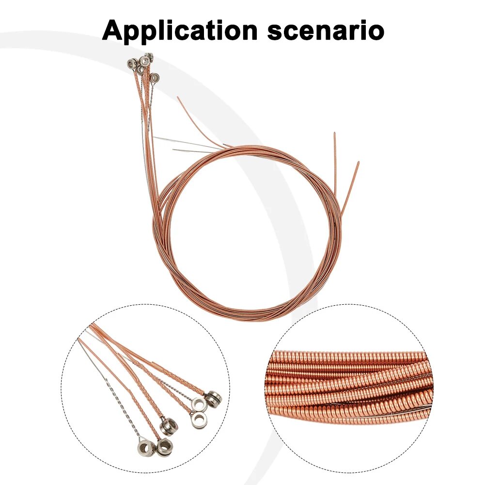 Набор струн для акустической гитары из нержавеющей стали