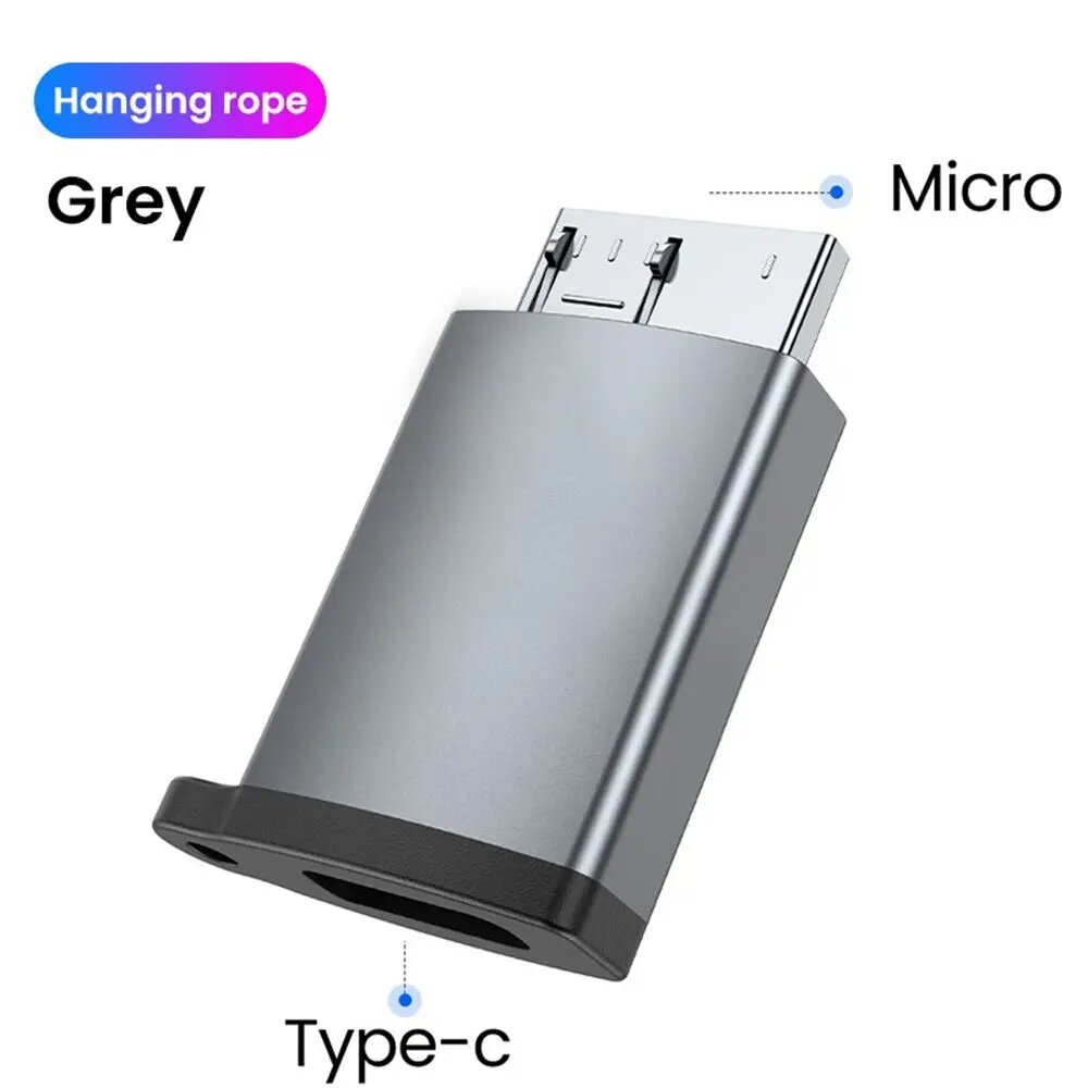 Переходник с USB C на Micro B USB 3,0, переходник с Type C «мама» на Micro B «папа», быстрая зарядка USB Micro 3,0 на Type C, супер скорость для ноутбука, HDD