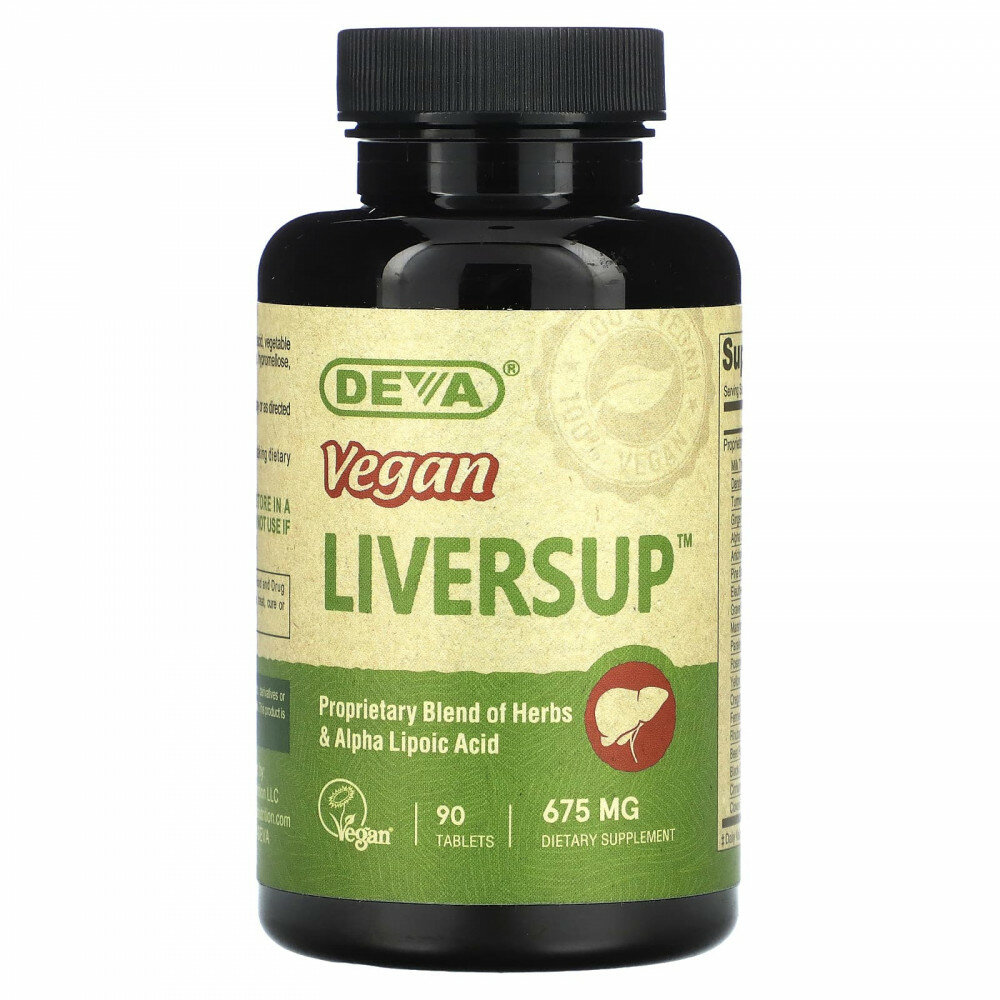 Deva, Vegan Liversup™, 675 мг, 90 таблеток