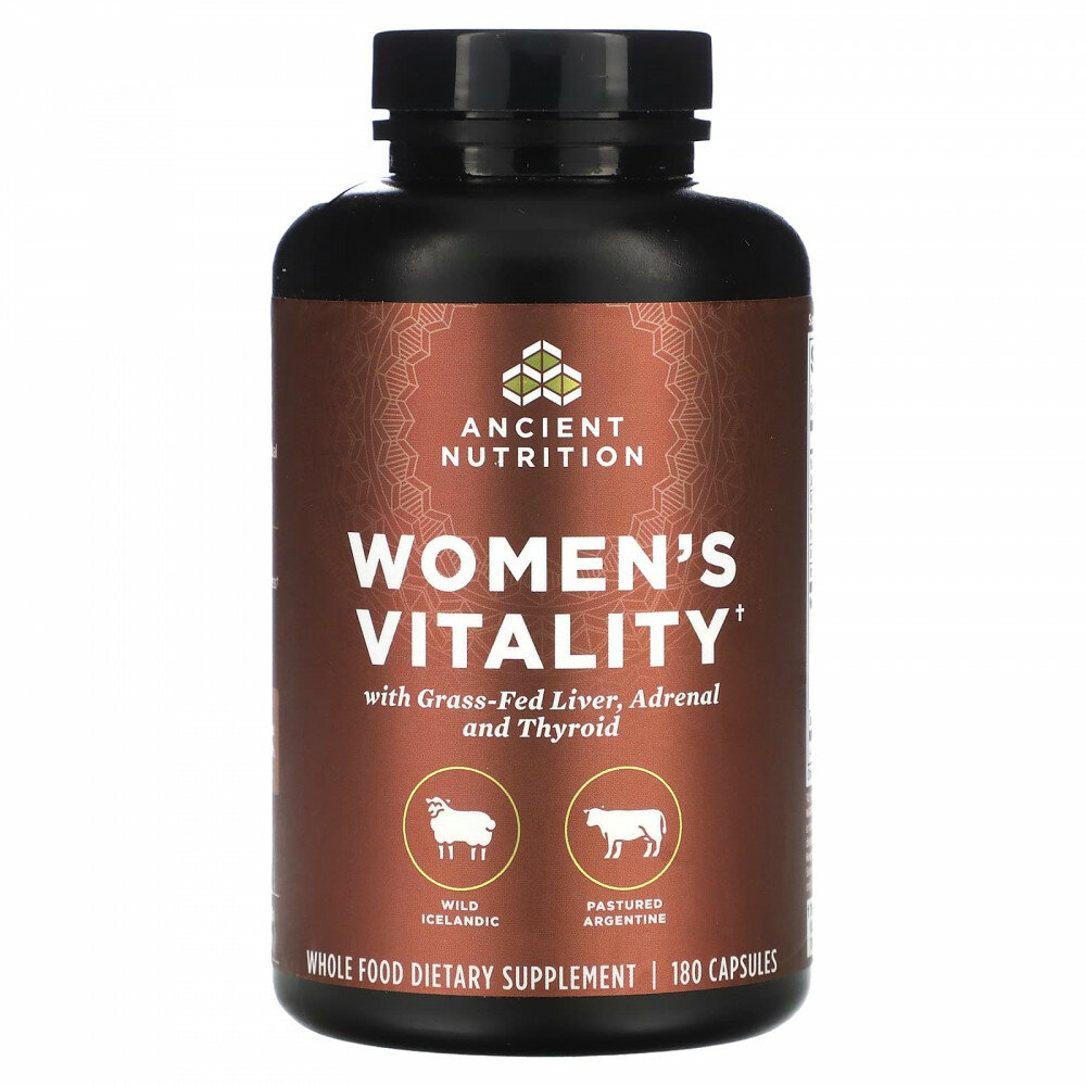 Ancient Nutrition, Women's Vitality, 180 капсул