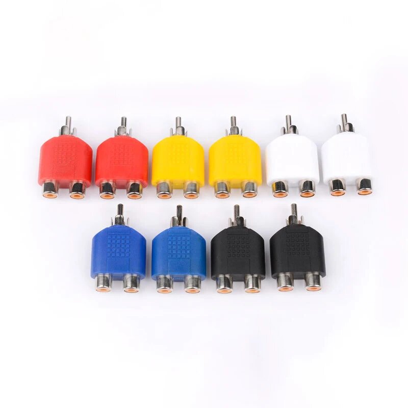 RCA разветвитель AV 4 шт. Lotus Color 4pcs Black