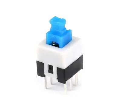 10 шт. микропереключатель Your Cee DPDT Mini Push Button Self-lock / No-lock Switch 7X7MM Self Lock