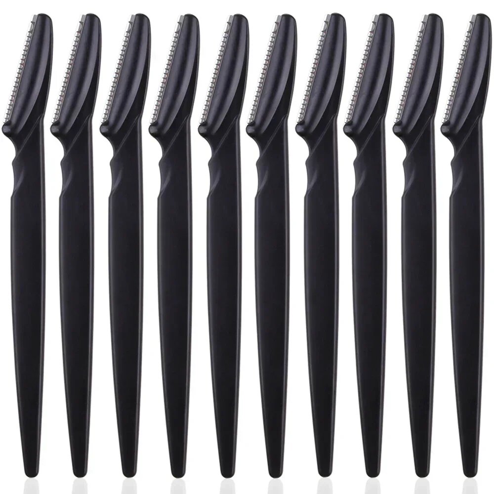 Trimmer для бровей Karsyngirl, 3/4/10 шт, розовый/желтый/синий/черный 10Pcs Black