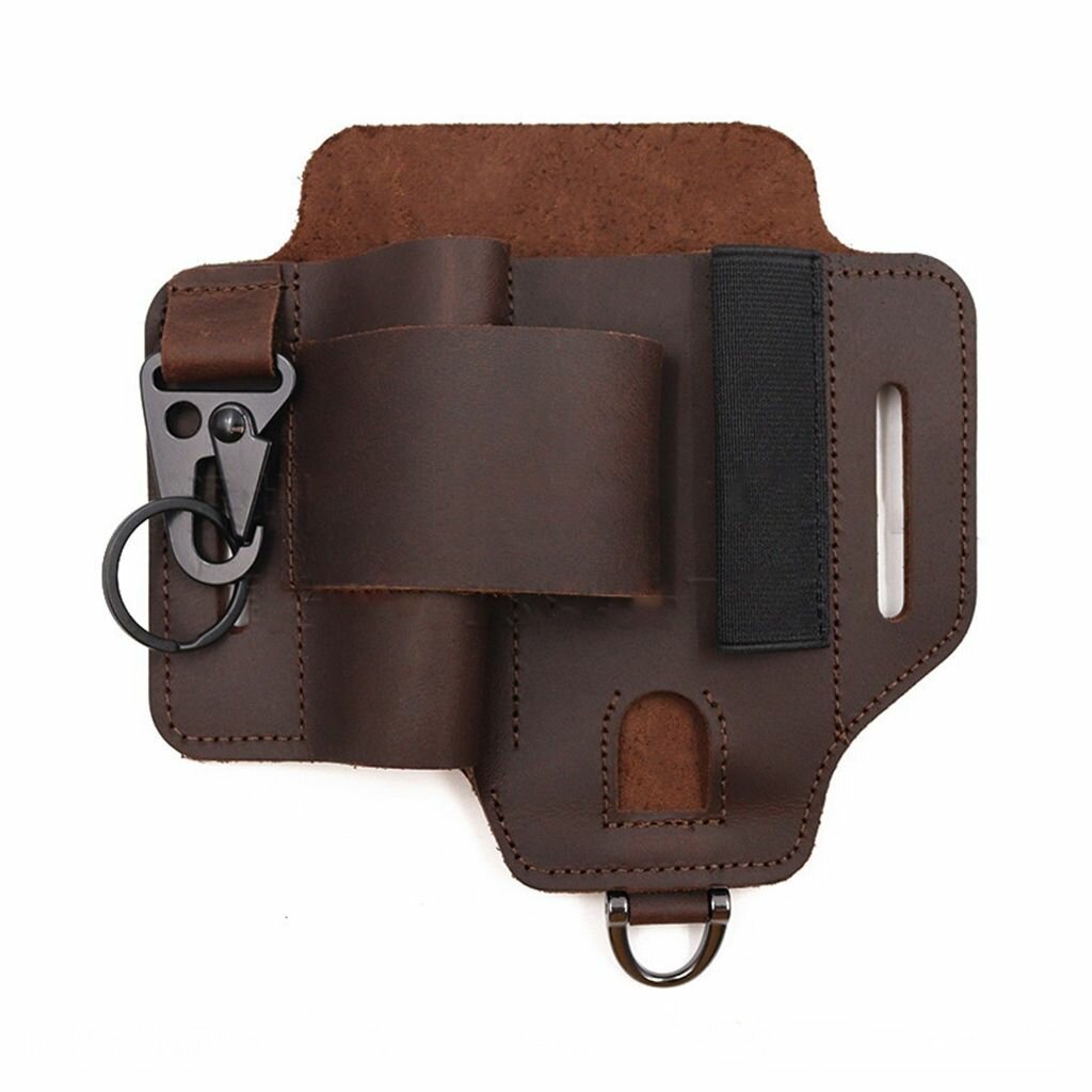 Кожаный чехол на ремень с держателем для ключей, зажимом ручек, тактические кобуры инструментов, органайзеры мультитулов, поясная сумка