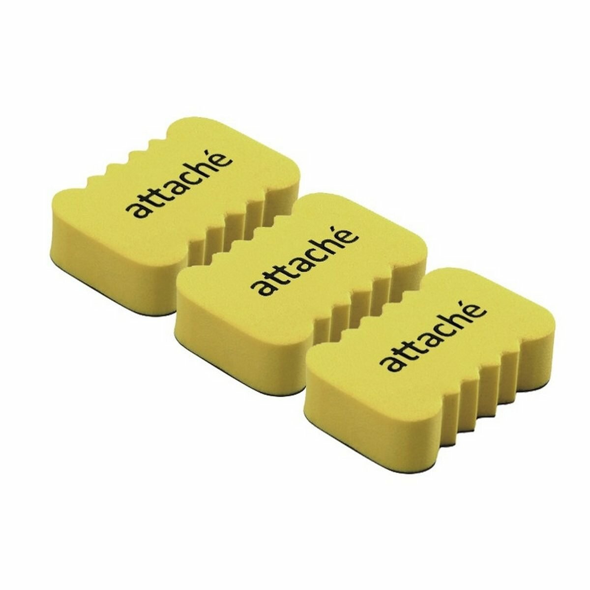 Губка-стиратель для маркерных досок Attache Economy (55x35x15мм) 3шт.