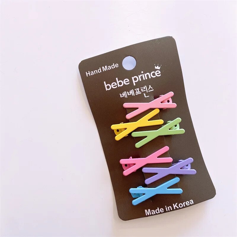 6 пластиковых заколок bebe prince, color 8
