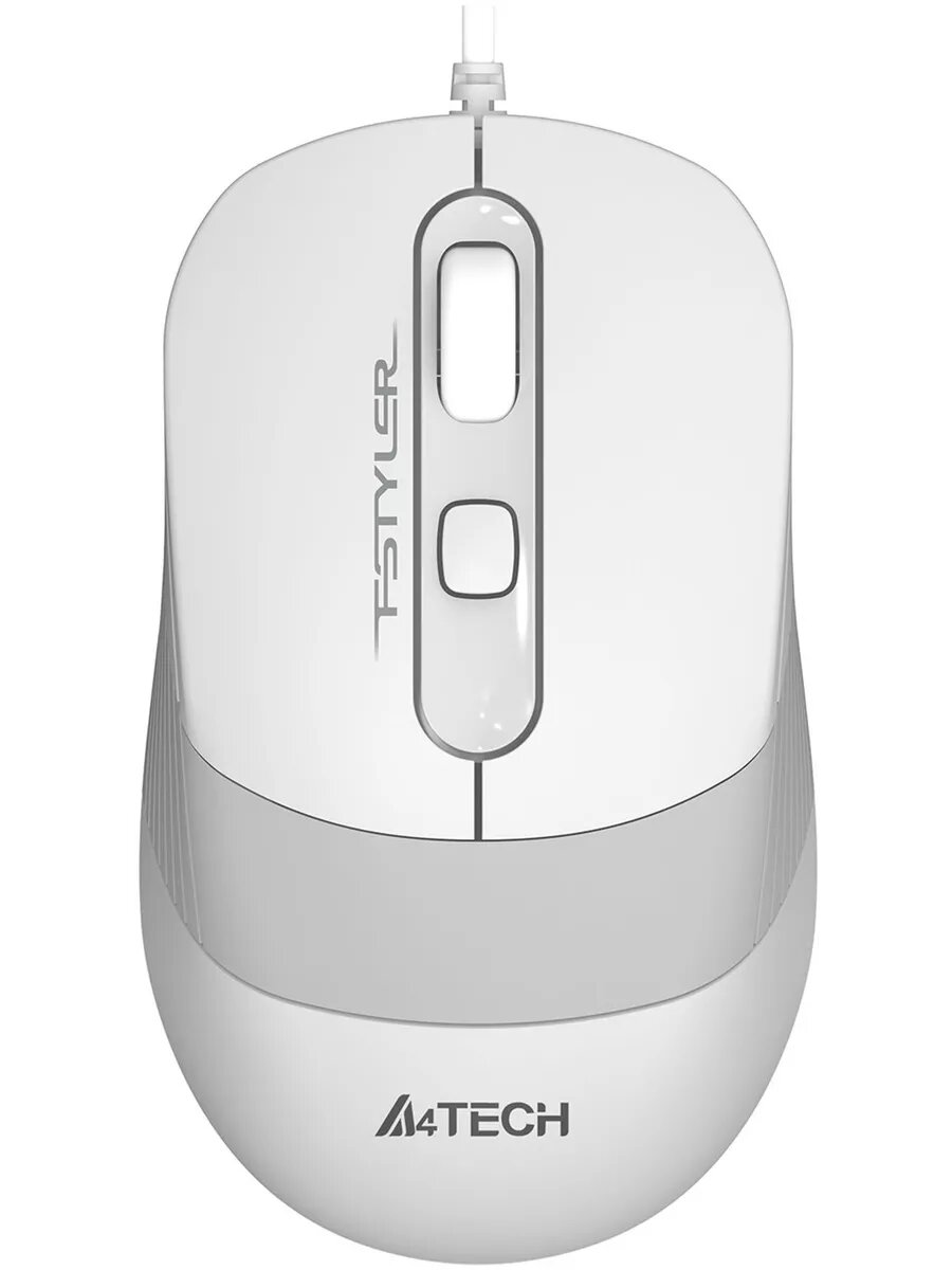 Мышь a4tech Fstyler FM10S белый/серый