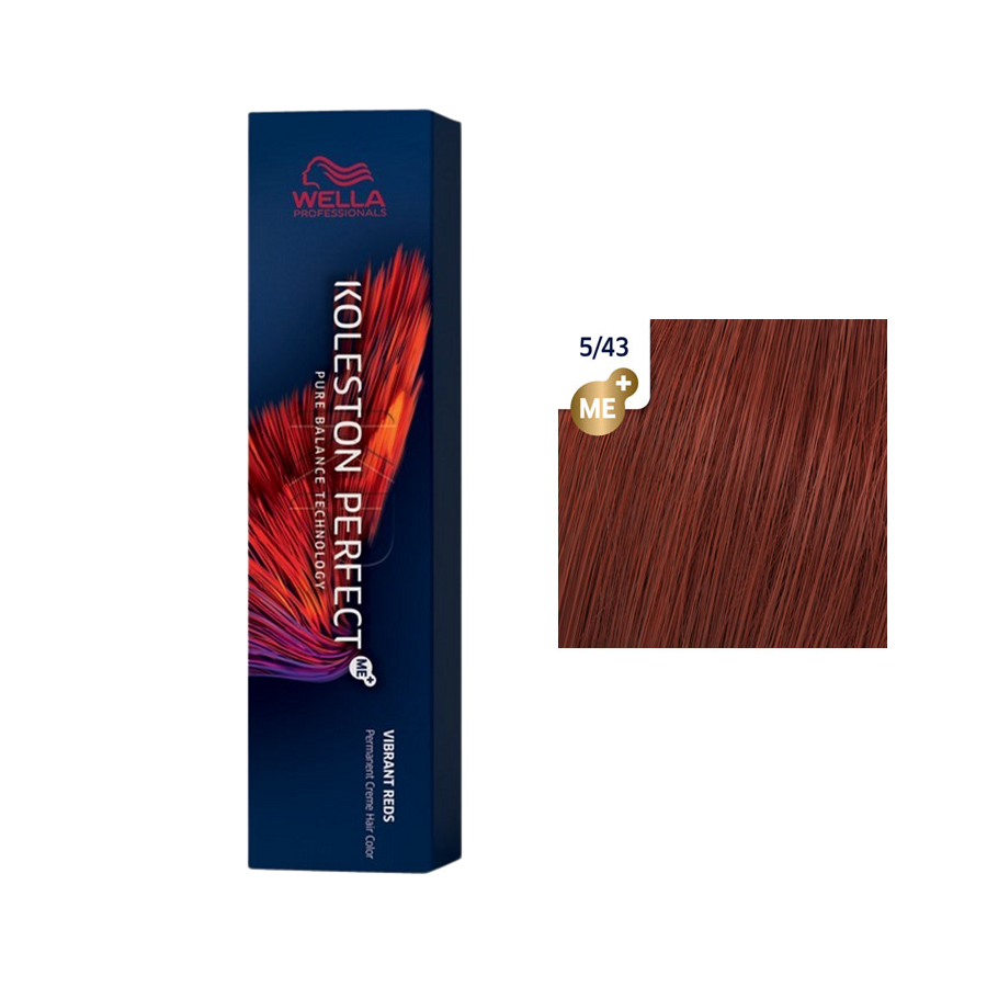 Wella Koleston Perfect ME+ 5/43 - Стойкая краска красное дерево 60 мл