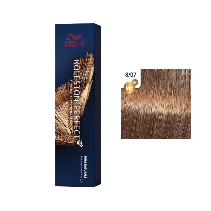 Wella Koleston Perfect ME+ 8/07 - Стойкая краска платан 60 мл