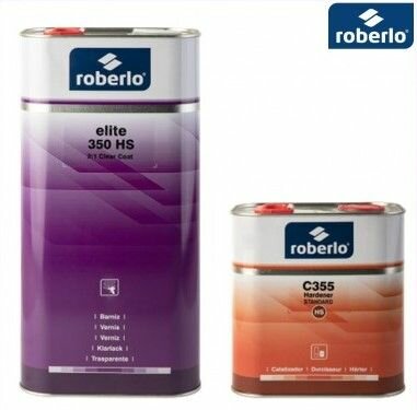 Roberlo 2K ELITE 350HS Лак акриловый+отвердитель C355 стандарт 5+2,5л.