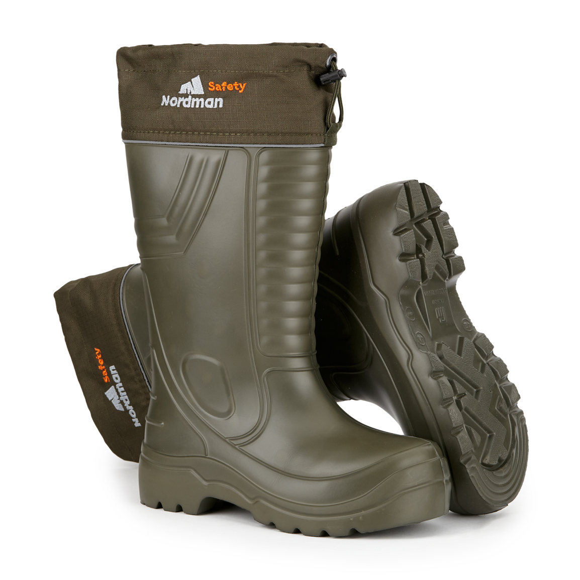 Сапоги "Nordman Safety" КП съемный чулок, олива, размер 39-40