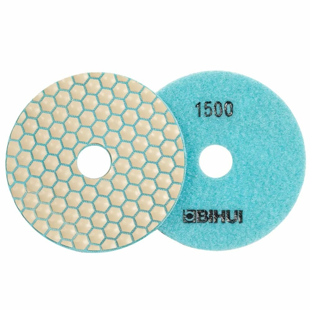 Шлифовальный круг BIHUI "Черепашка" DPP415, диаметр 100 мм, зернистость F1500, зеленый