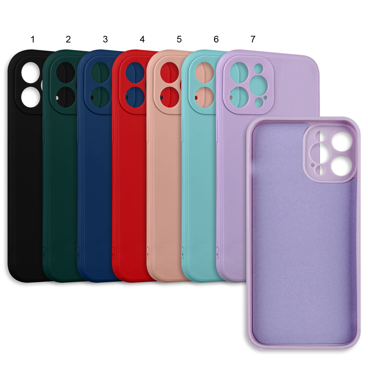 Чехол на Apple iPhone 12 Pro Max с защитой камеры и подкладкой из микрофибры, силиконовый, розовый