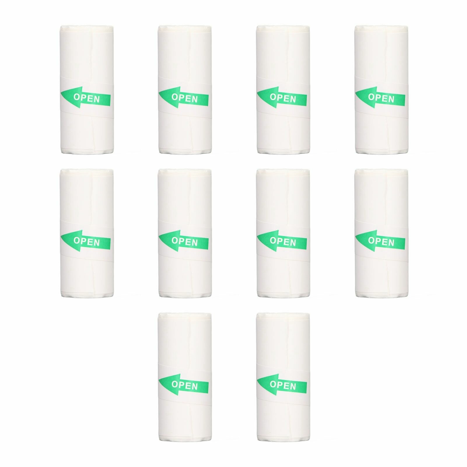 Бумага для мини-термопринтера 57x25 мм, 10 рулонов, портативная термосамоклеящаяся бумага для печати этикеток для неправильных вопросов и фотомаркировки