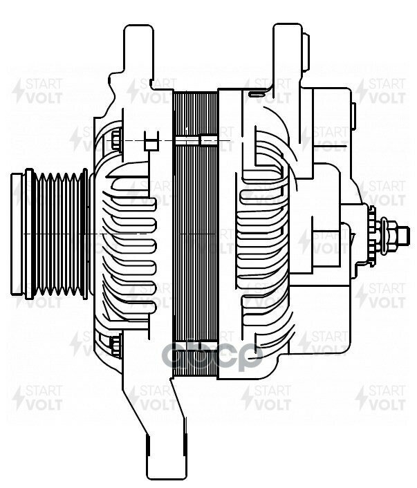 Генератор MITSUBISHI OUTLANDER III (12-) 2.0I/2.4I/ASX (10-) 1.8I 105A STARTVOLT арт. LG1107