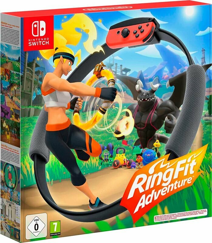Игра Ring Fit Adventure (Игра + контроллер Ring-Con + ремень на ногу Belt) (английская версия) для Nintendo Switch