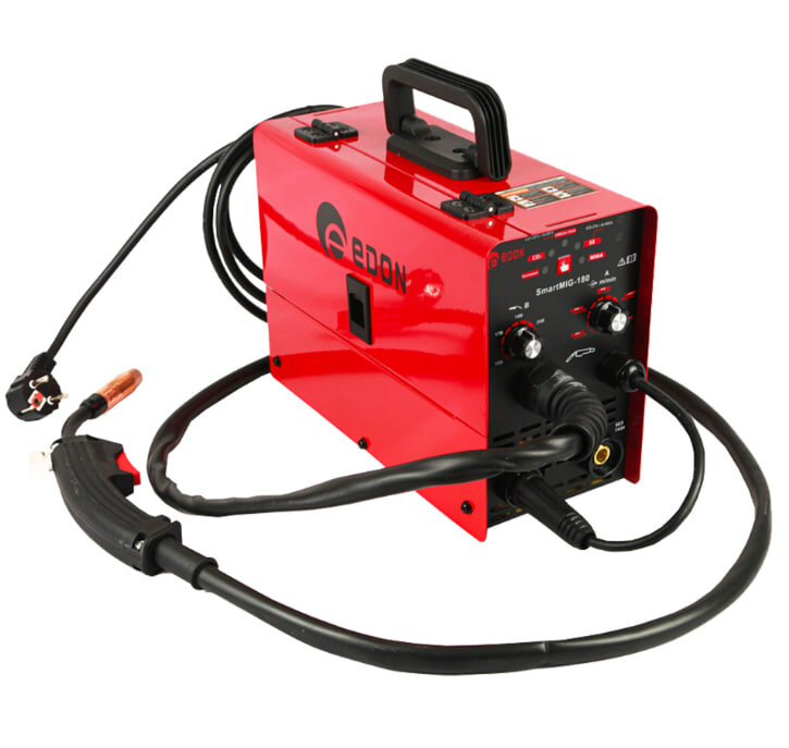 Сварочный аппарат Edon Smart MIG-180/5C полуавтомат 6,6кВт, ток 20-180А, еврокатушка D200