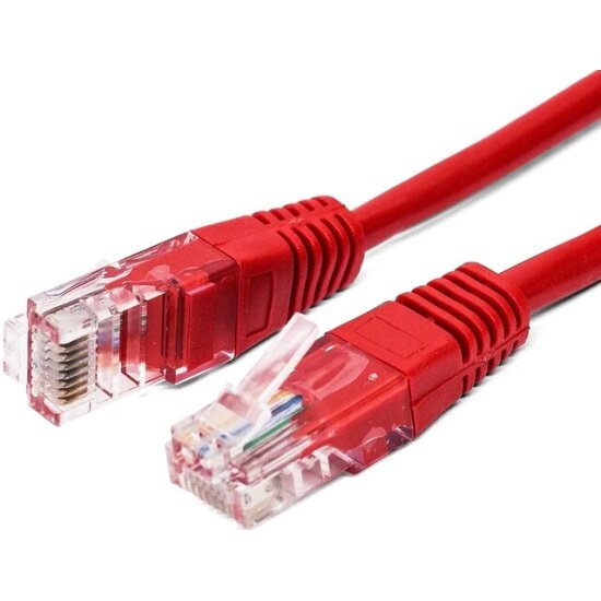 Кабель патч-корд Filum U/UTP 6 кат. 5м FL-U6-C-LSZH-5M-R 26AWG(7x0.16 мм), чистая медь, LSZH, красный