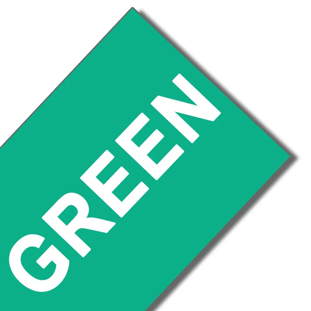 Лента для этикеток MarkField 18 мм, White on Green