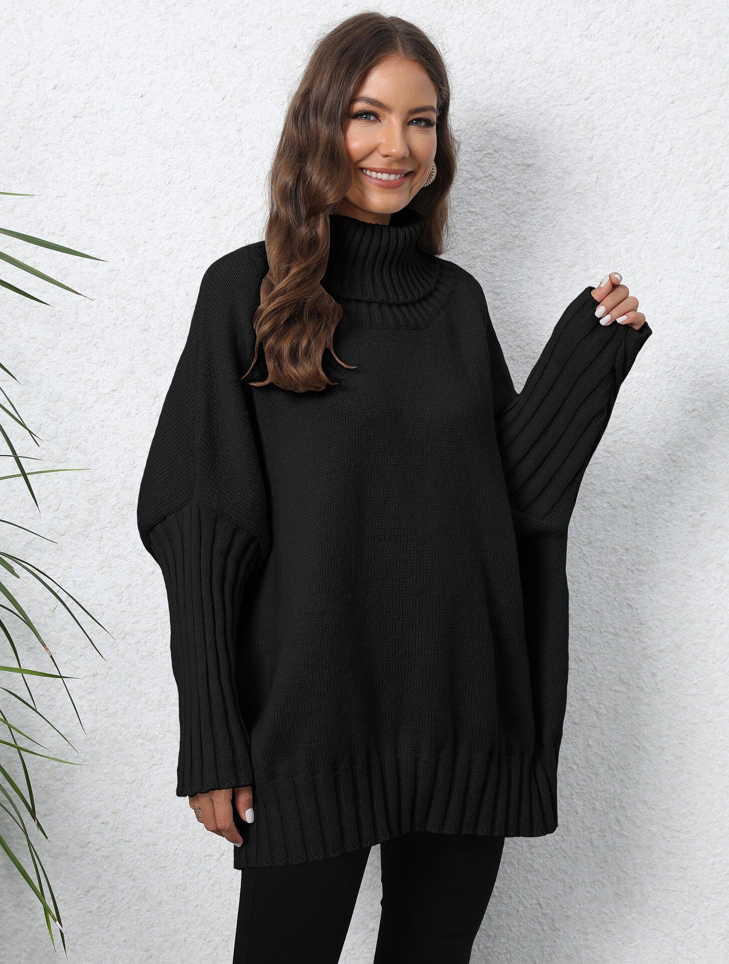 Свитер размер One Size, , black