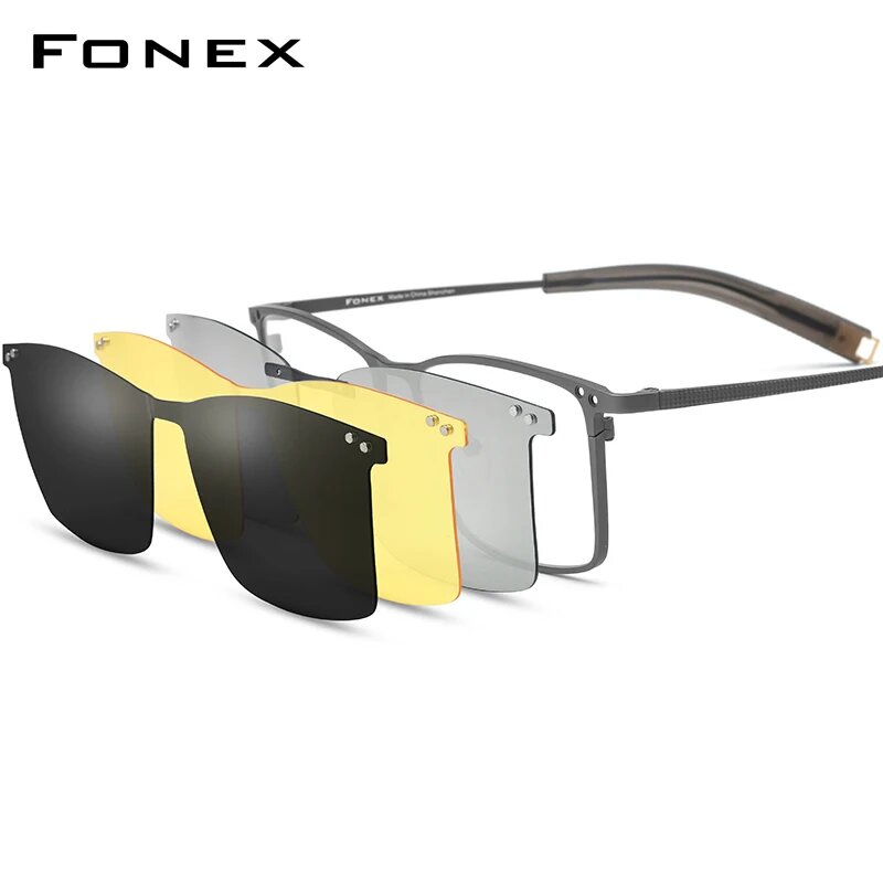 FONEX оправа для очков мужская Gray C2