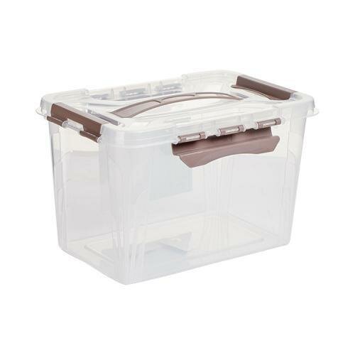 Контейнер для хранения продуктов с крышкой, полипроп,6,65л, высота 18, длина 29, ширина 19см, прозр.