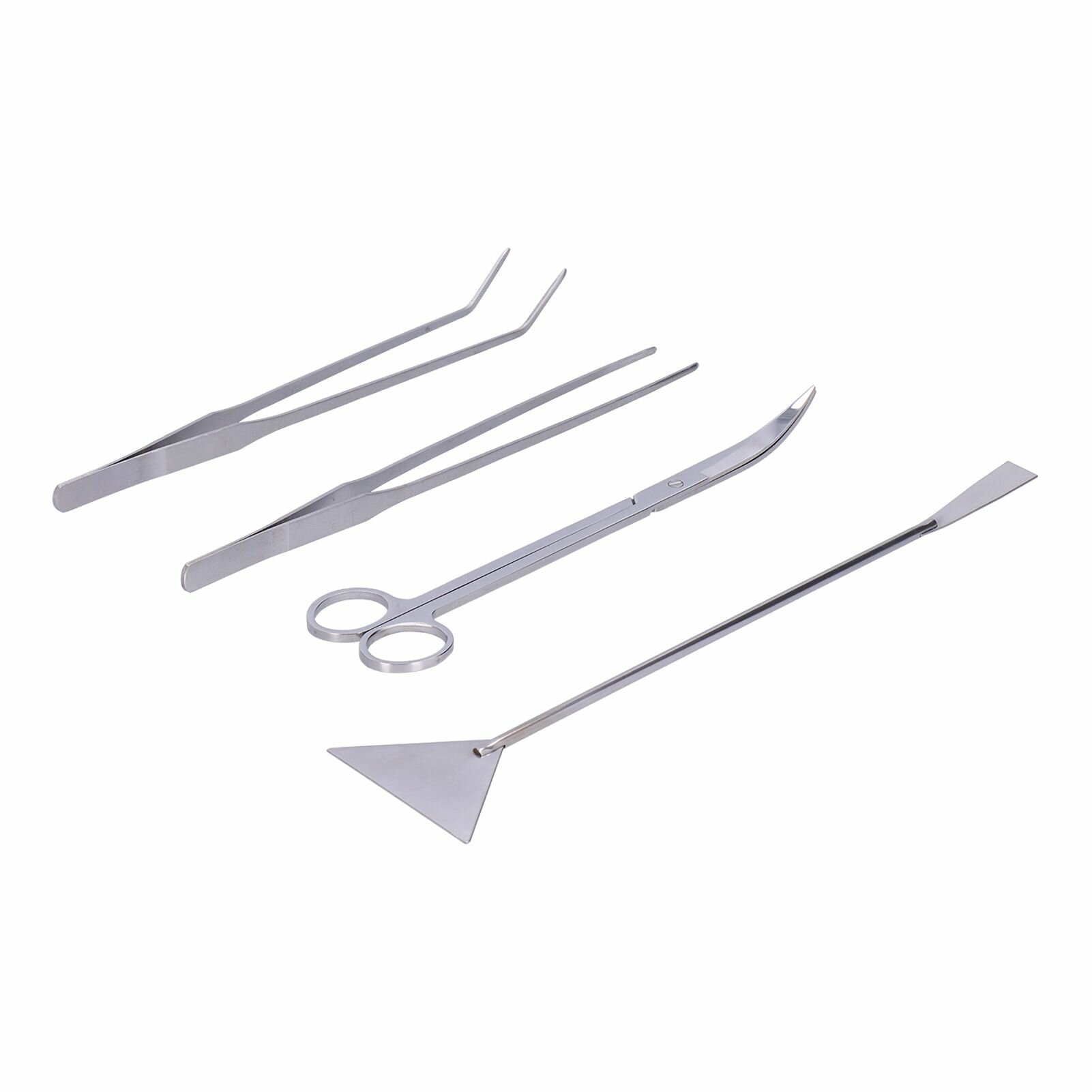 Набор инструментов для аквариума 4 в 1 из алюминиевого сплава для ухода за растениями