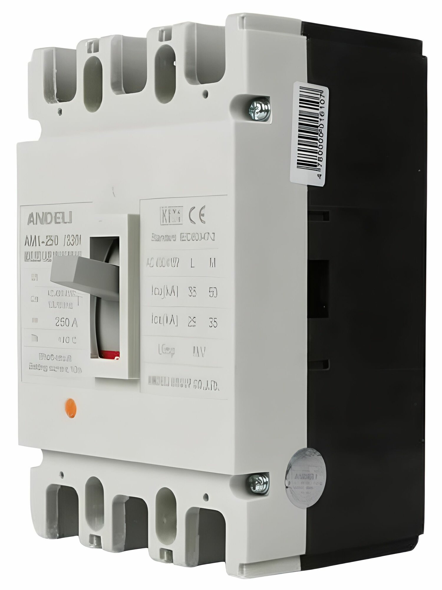 Автоматический выключатель AM1-250L/3P ANDELI 100A, 35KA. Артикул: ADL06-037.