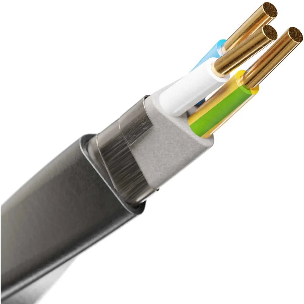 Кабель ELITRON ВБШвнг(А) LS 3x6 ГОСТ (10 метров) E075-10, из поливинилхлоридного, стальных оцинкованных лент