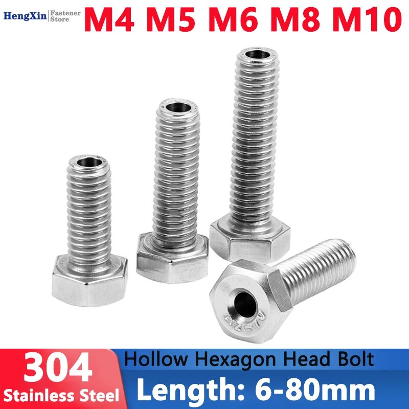 Болты М4-М10 из нержавеющей стали 304 M6x20mm (5pcs)