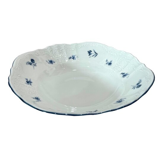 Салатник Bernadotte круглый, декор "Синие мелкие цветы", 25 см. (P1750684JQZ6452071)