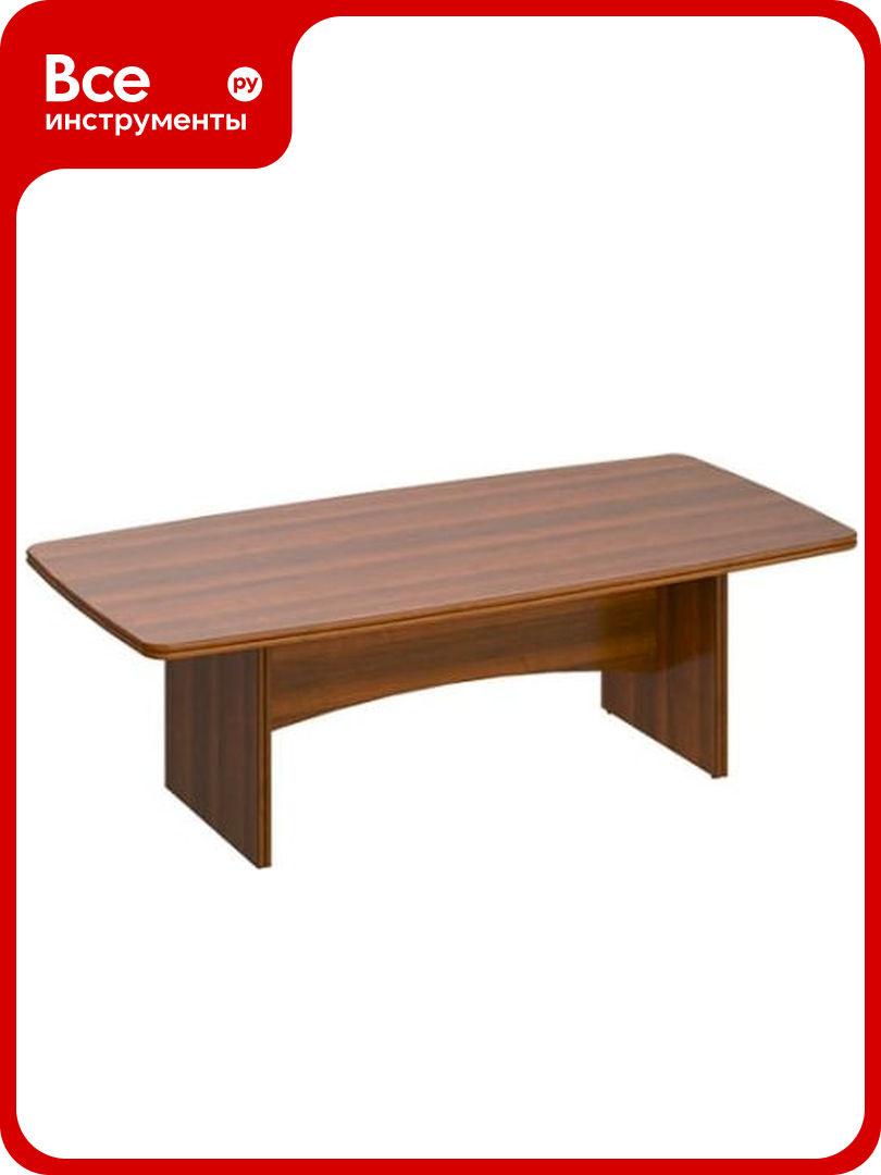 Стол для переговоров Юнитекс Мастерх75, тёмный орех, классический стиль, прямоугольный, матовая поверхность