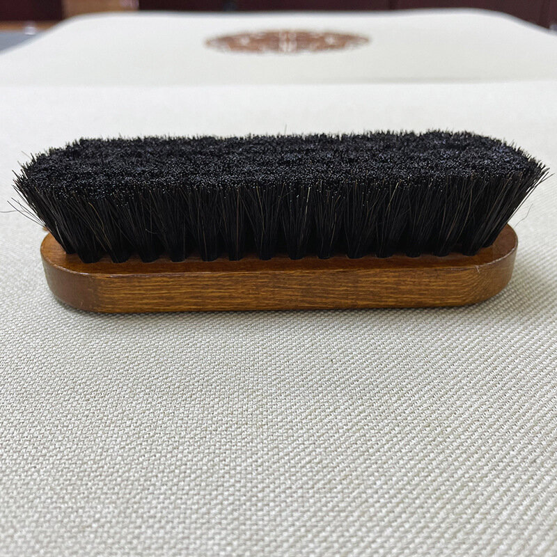 Щетка для обуви Easy to clean and bright A-134, конский волос, античный медный, бук