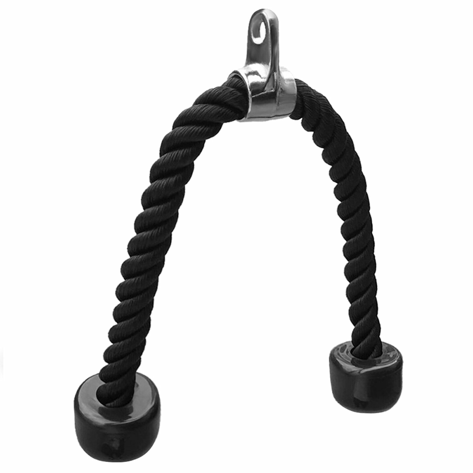 Тренировка: тяга вниз с канатом, разгибание на трицепс с канатом 27 дюймов, антискользящее крепление для троса в спортзале