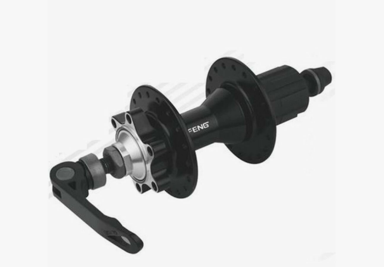 Втулка задняя (8-10sp) под диск/под касс. на эксц/36спиц/ось 3/8'х135x145ммSF-A260R black