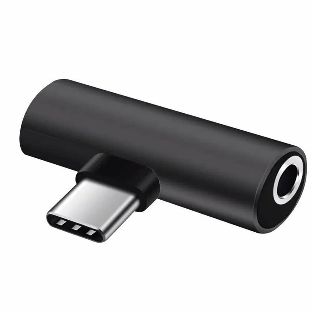Конвертер USB C на 3.5 мм, Черный