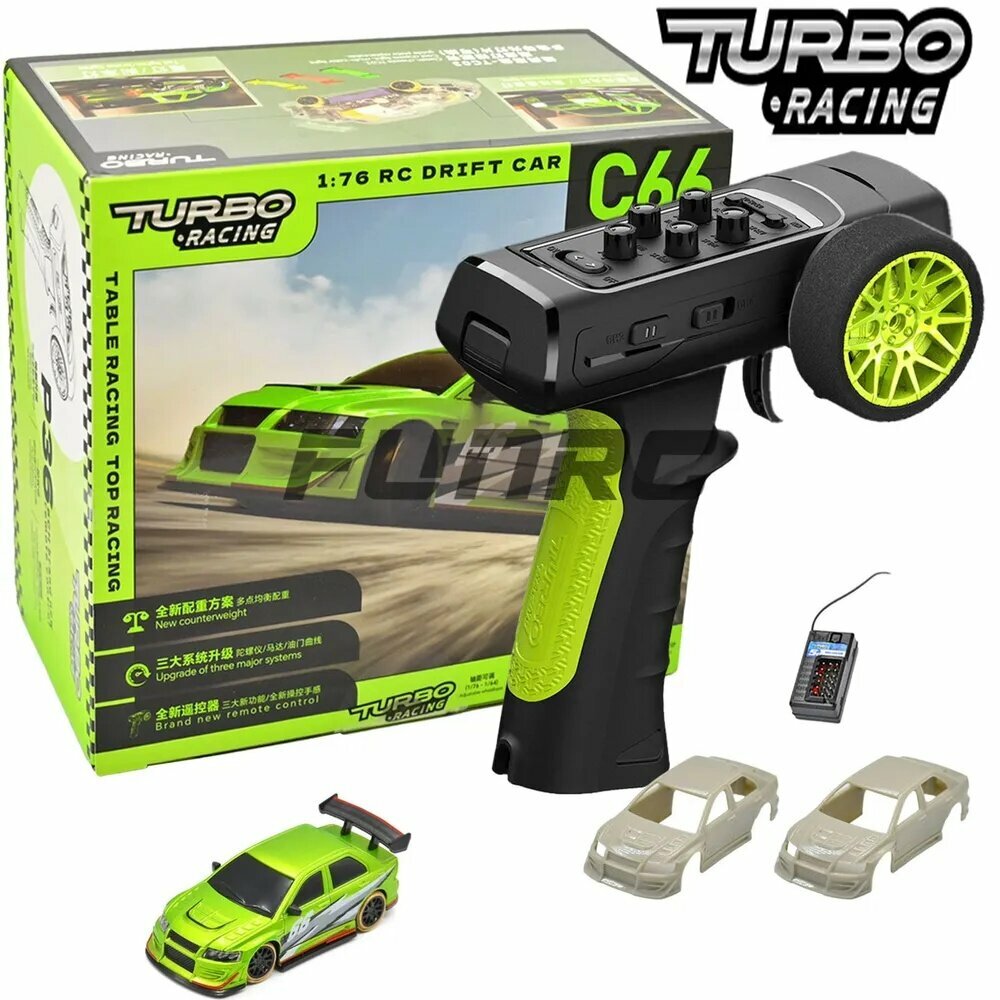 Turbo Racing C66 1:76 RC дрифт-машина с гироскопом полноуправляемая радиоуправляемая модель игрушка RTR для детей и взрослых