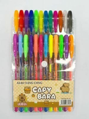 Цветные ручки гелевые, с ароматами и блёстками набор из 24 цветов