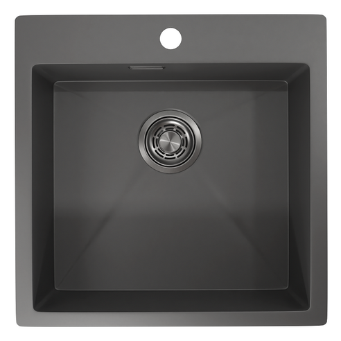 Кухонная мойка Granula 51х51 GR-5151 графит матовый