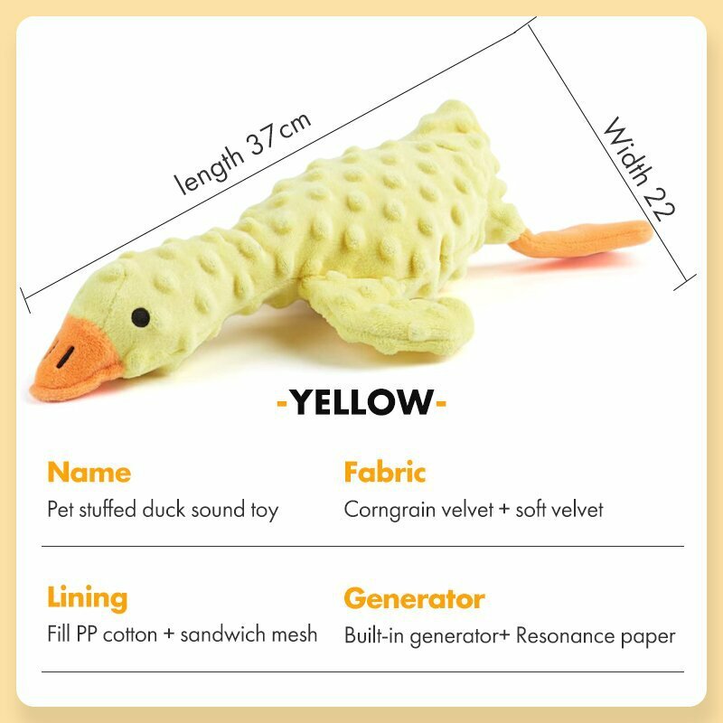 Новая трехцветная большая игрушка-гусь для собак, приятная устойчивая к укусам бумага для снятия скуки и лая, игрушка