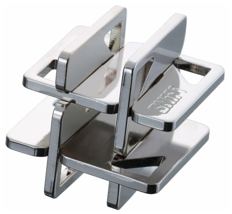 Головоломка металлическая из 4 частей Hanayama Хэштег 3* средней сложности, для новичков и опытных, уровень сложности 3/6, для детей