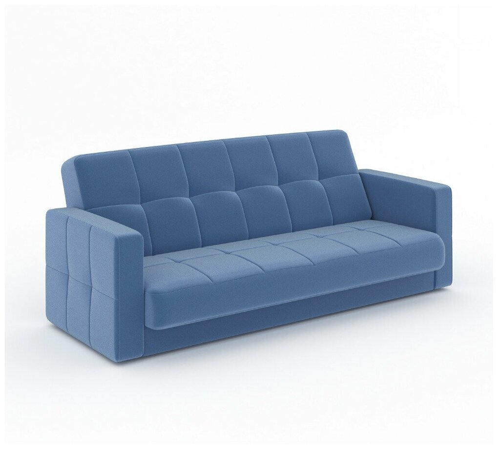 Диван-кровать Адель механизм Книжка фокус- мебельная фабрика 220х95х90 см Синий велюр