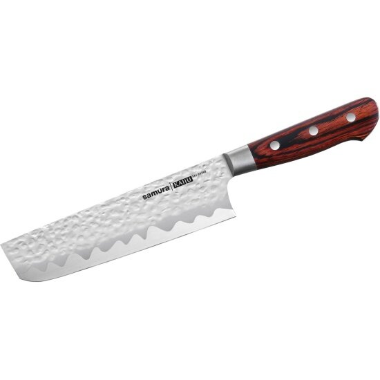 Японский топорик Накири Samura KAIJU 167 мм, AUS-8, дерево, с больстером (SKJ-0074B/K)