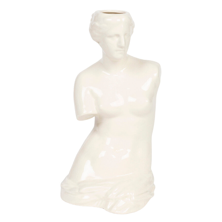 Ваза для цветов и сухоцветов Venus 31 см белая статуя керамика Doiy DYVASEVEWH